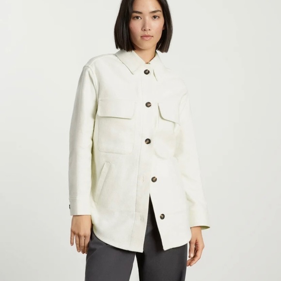 Everlane | Jackets & Coats | Everlane The Oversized Shirt Jacket Boxy ...